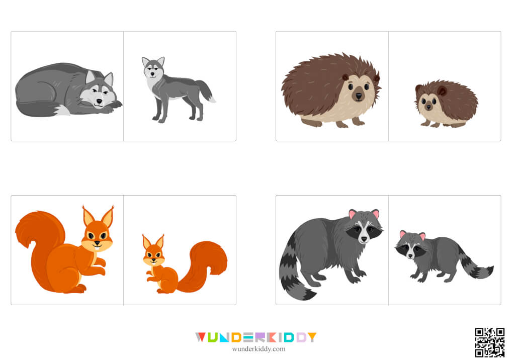 Activity sheet «Animal offspring» - Download or print for free