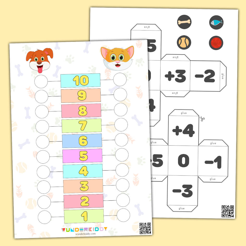 Animal Addition Puzzles Kindergarten Math Games Animal Math