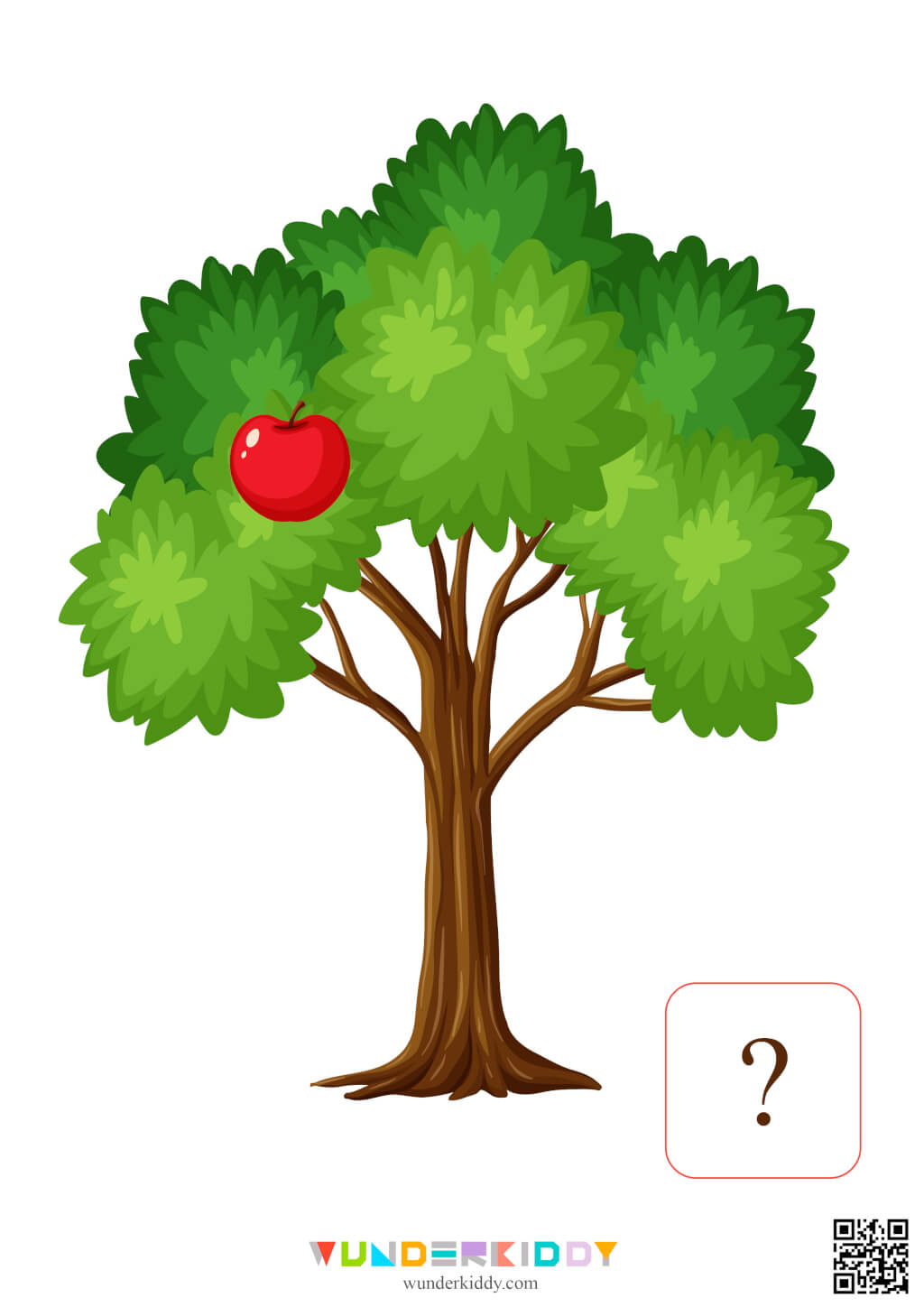 Activity sheet «Apple tree» - Download or print for free