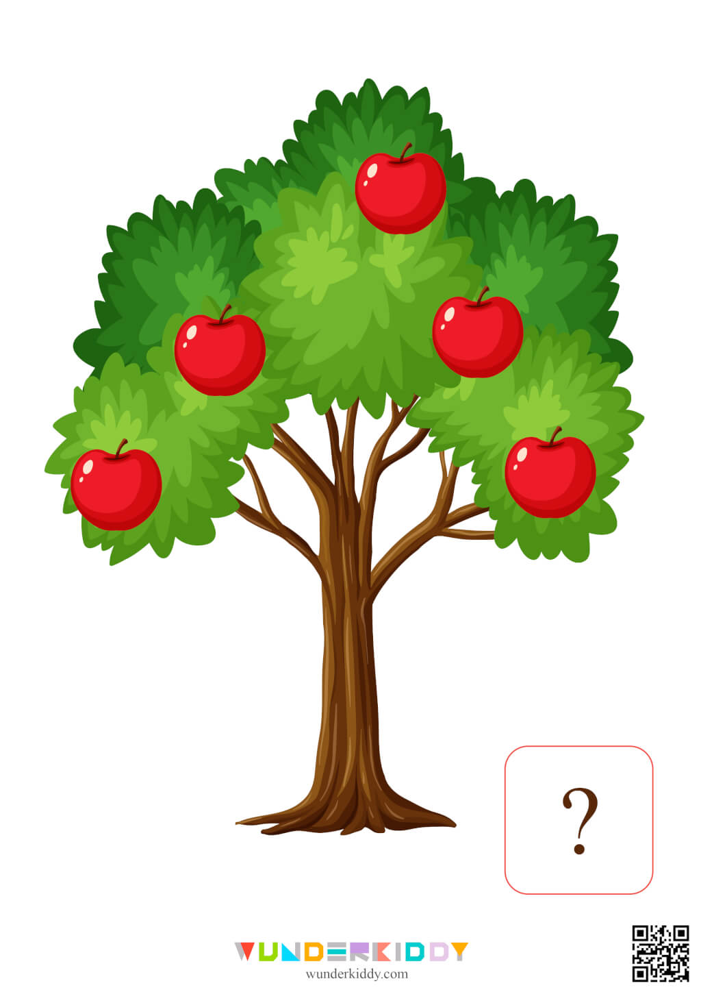 Activity sheet «Apple tree» - Download or print for free