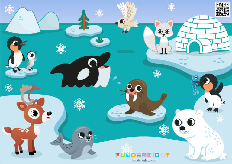 Printable Arctic Animals Activity