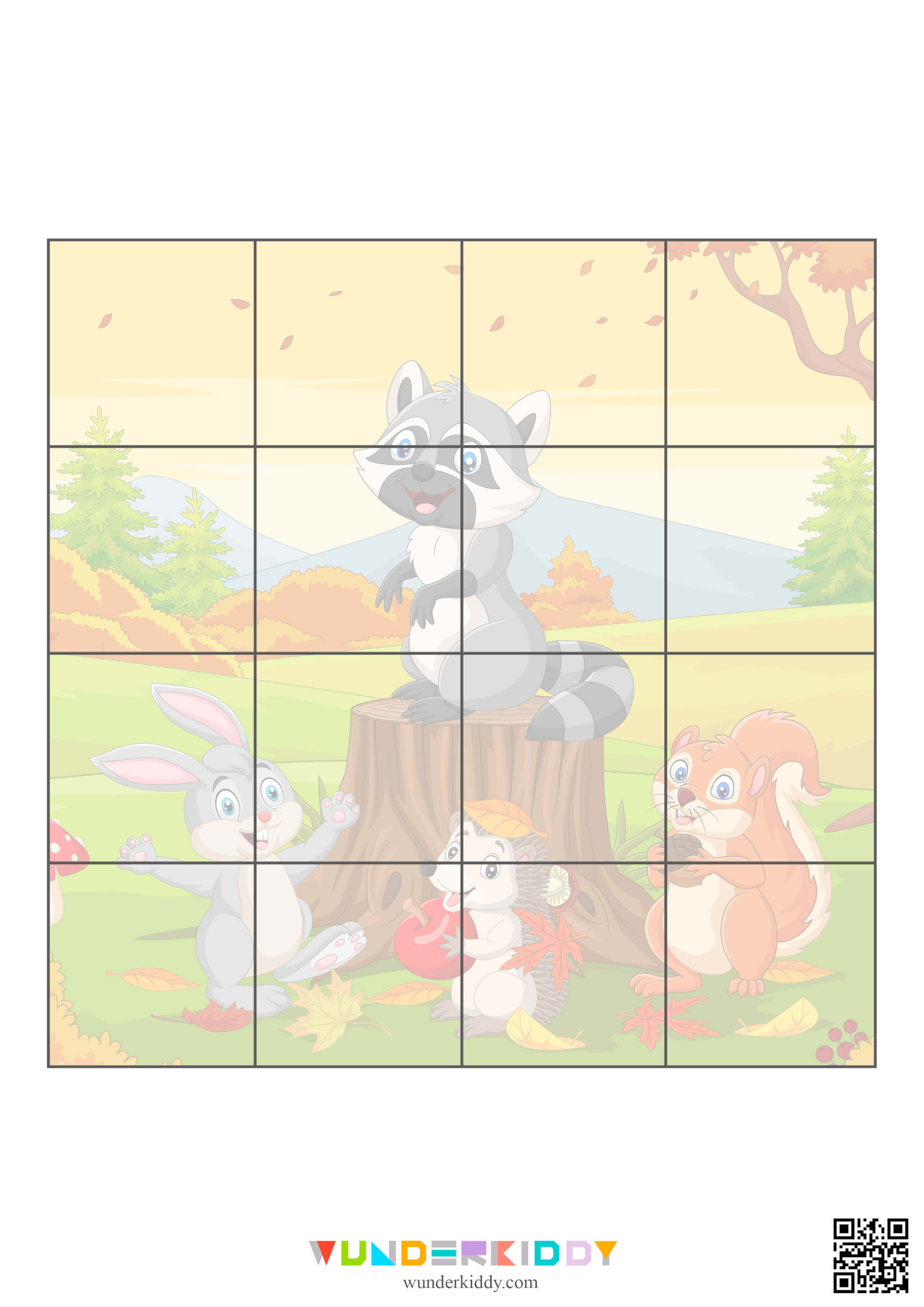 Puzzle Activity For Kindergarten Autumn Nature Puzzle Activity For Kindergarten Autumn Nature