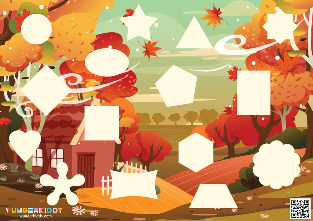 Activity sheet «Autumn puzzle» - Download or print for free