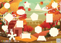 Activity sheet «Autumn puzzle» - Download or print for free