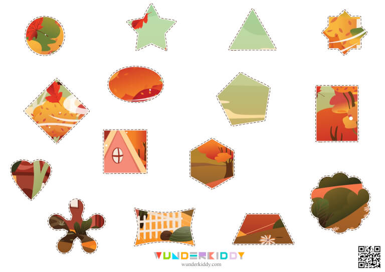 Activity sheet «Autumn puzzle» - Download or print for free