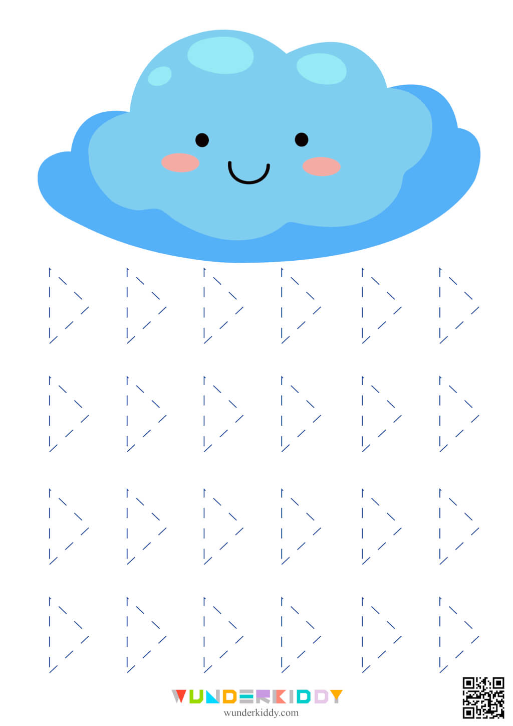 Worksheets «Autumn rain» - Download or print for free