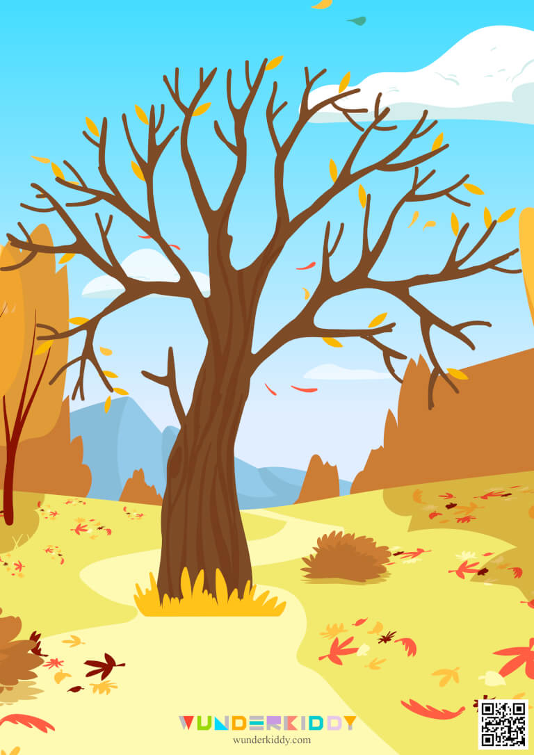 Activity sheet «Autumn tree» - Download or print for free