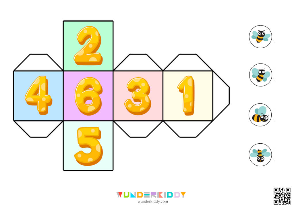 Activity sheet «Bee and flower» - Download or print for free