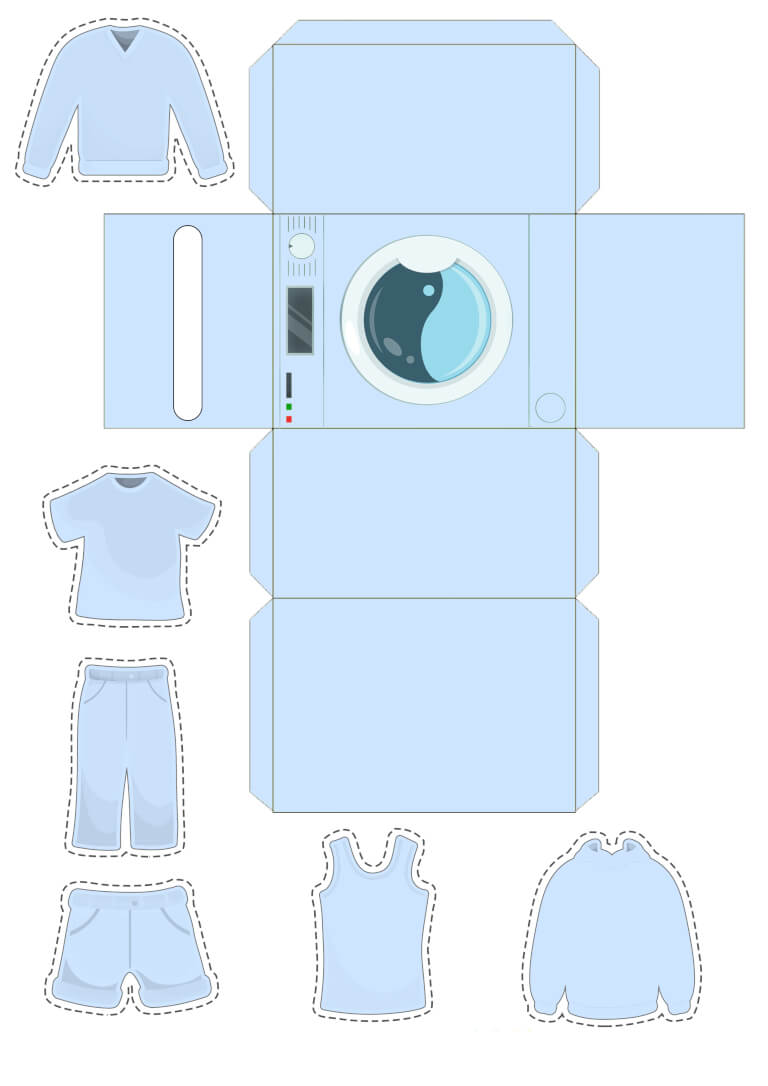 Activity sheet «Big laundry» - Download or print for free