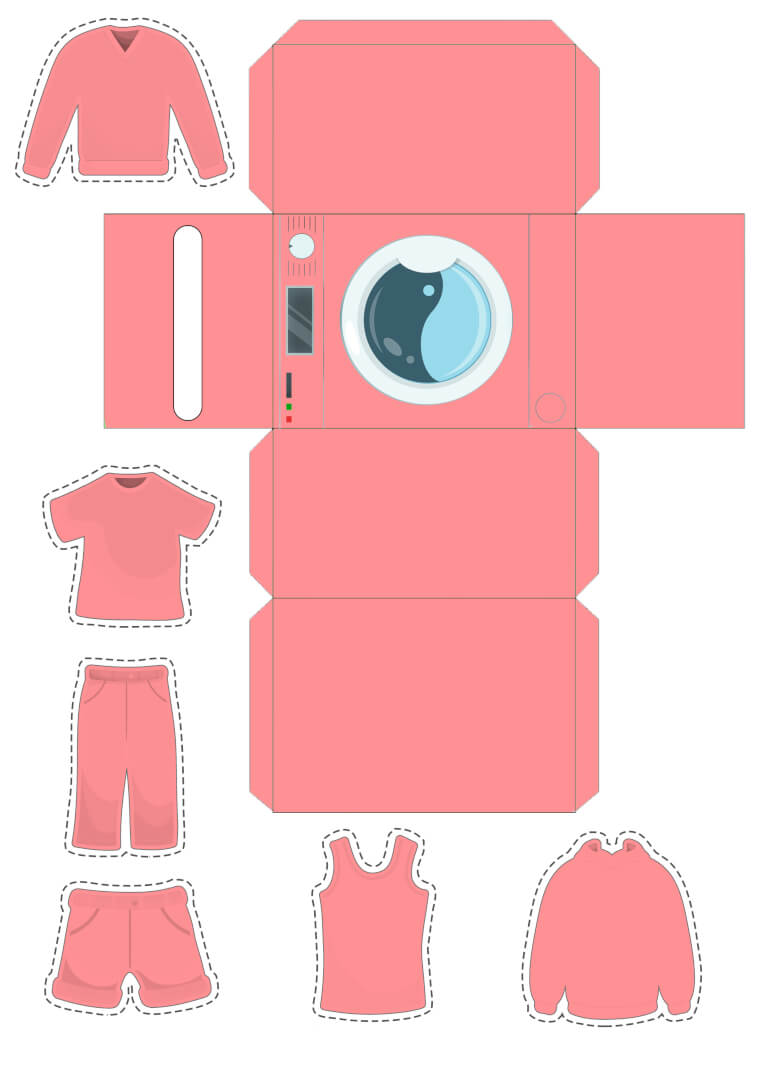 Activity sheet «Big laundry» - Download or print for free