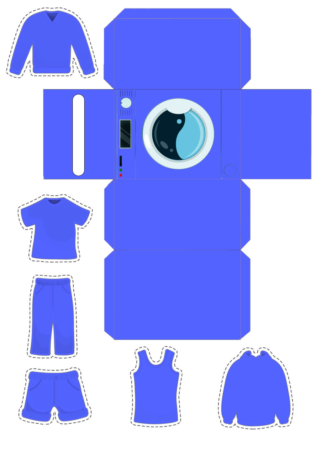 Activity sheet «Big laundry» - Download or print for free