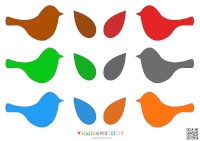 Шаблоны для вырезания «Птички» – распечатать PDF