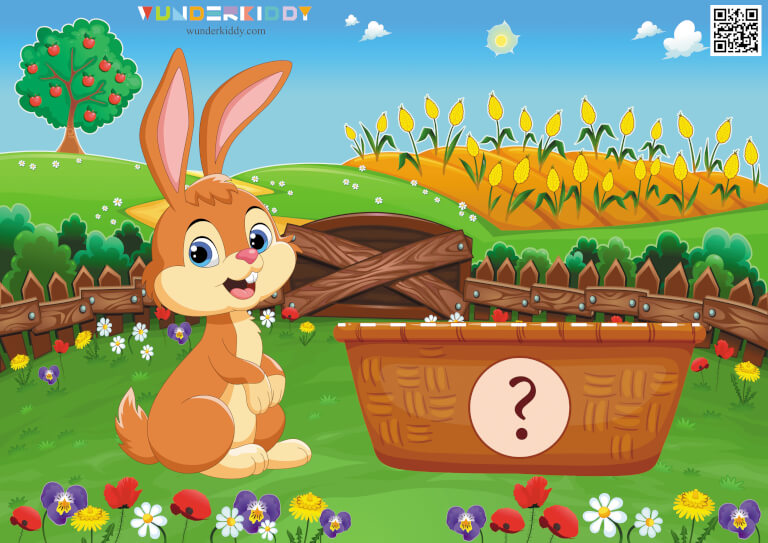 Activity sheet «Bunny and carrot» - Download or print for free
