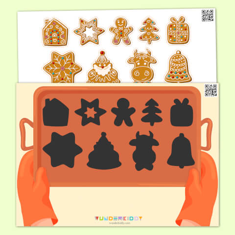 Christmas Cookies Printable PDF Activity for Kids