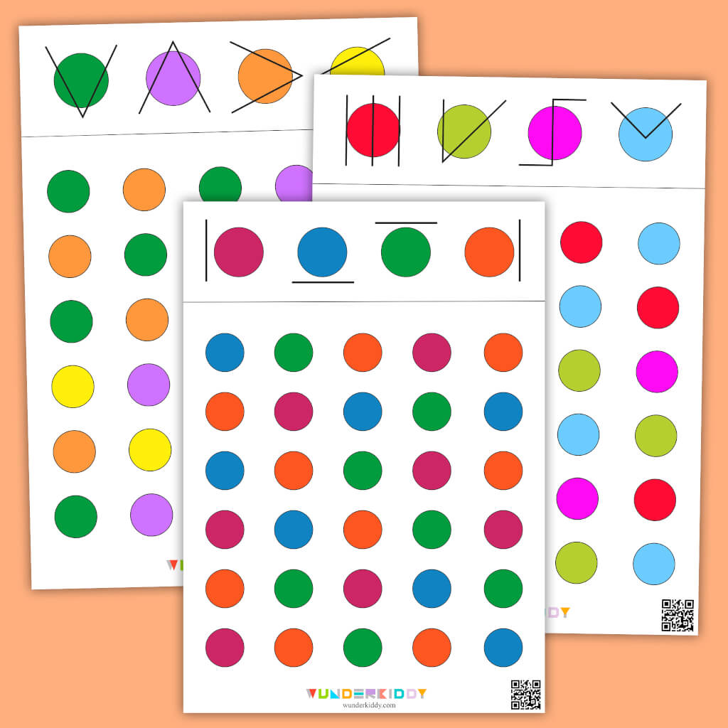 Printable Circle Logic Worksheet for Early Childhood Education