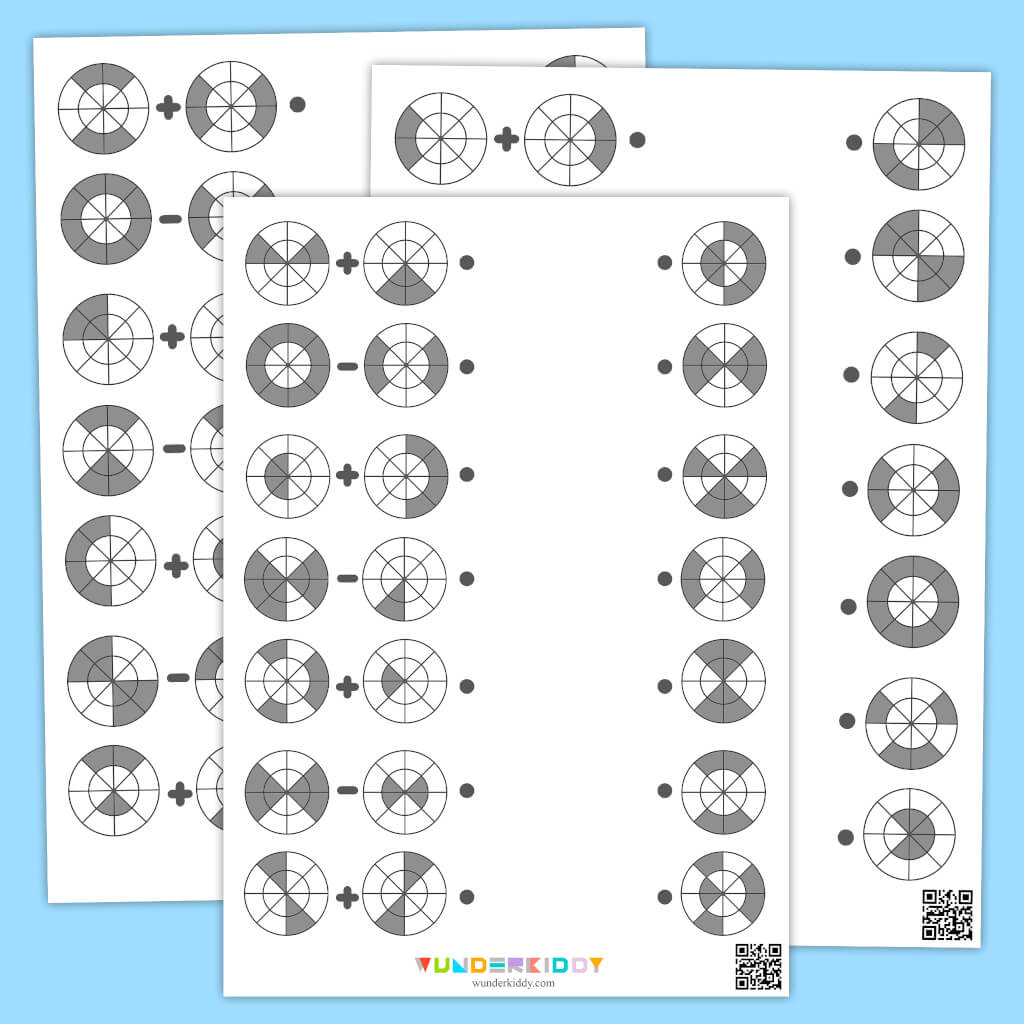 Fun Circle Puzzle Worksheets for Preschool and 1st Grade