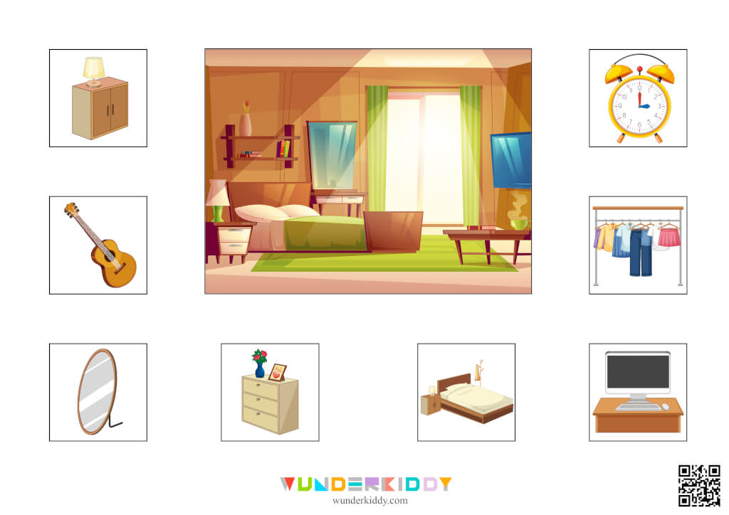 Activity sheet «Clean up the house» - Download or print for free