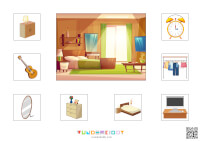 Activity sheet «Clean up the house» - Download or print for free