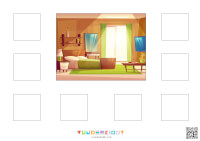 Activity sheet «Clean up the house» - Download or print for free