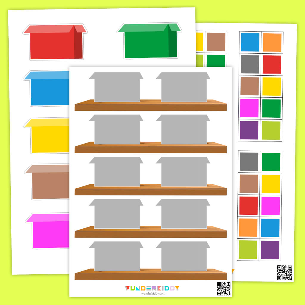 Printable Color Box Montessori Color Sorting Activity