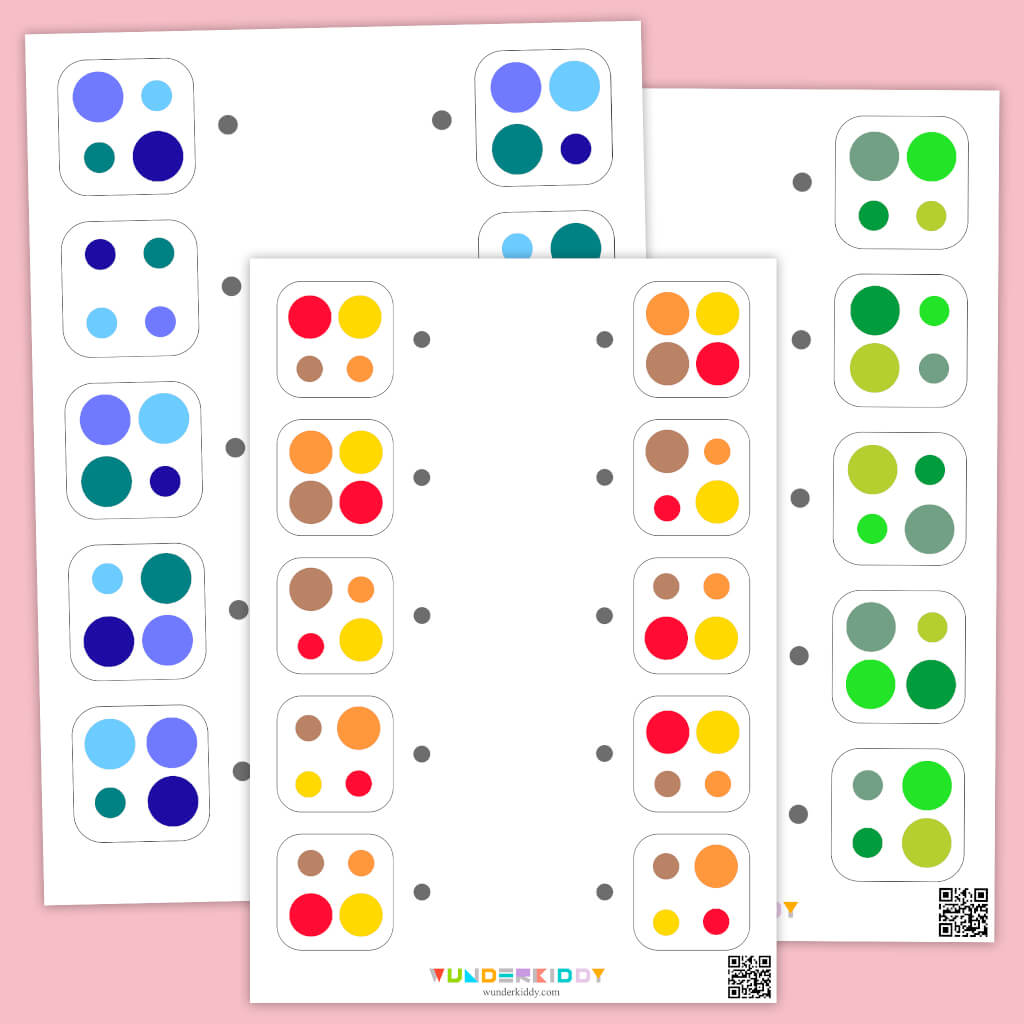 Printable Color Pattern Recognition Activity for Toddlers