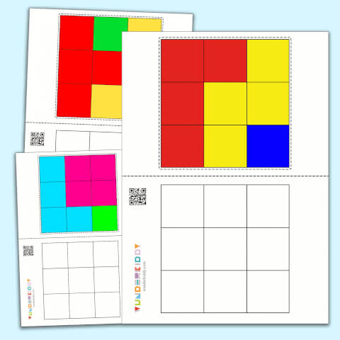Activity sheet «Color blocks» - Download or print for free