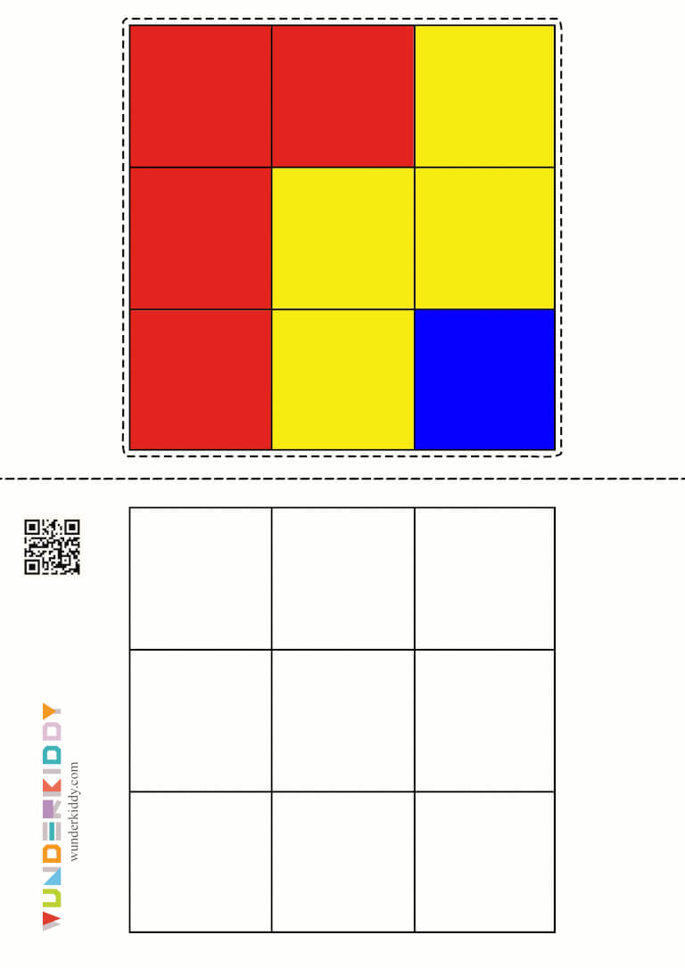 Activity sheet «Color blocks» - Download or print for free