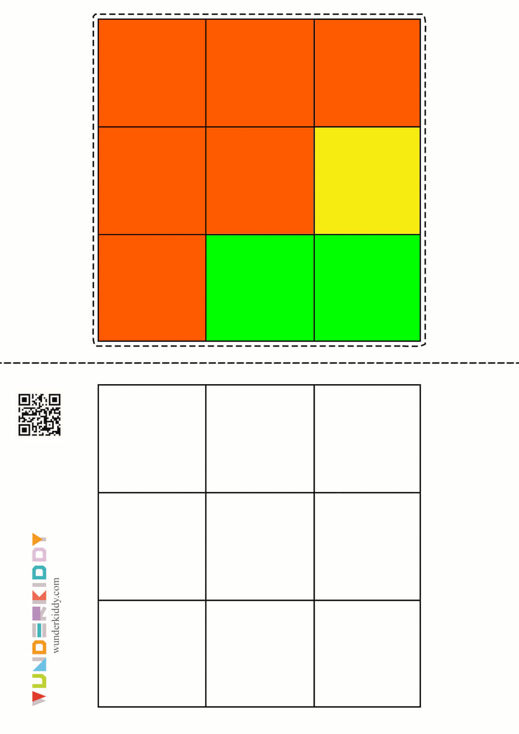 Activity sheet «Color blocks» - Download or print for free