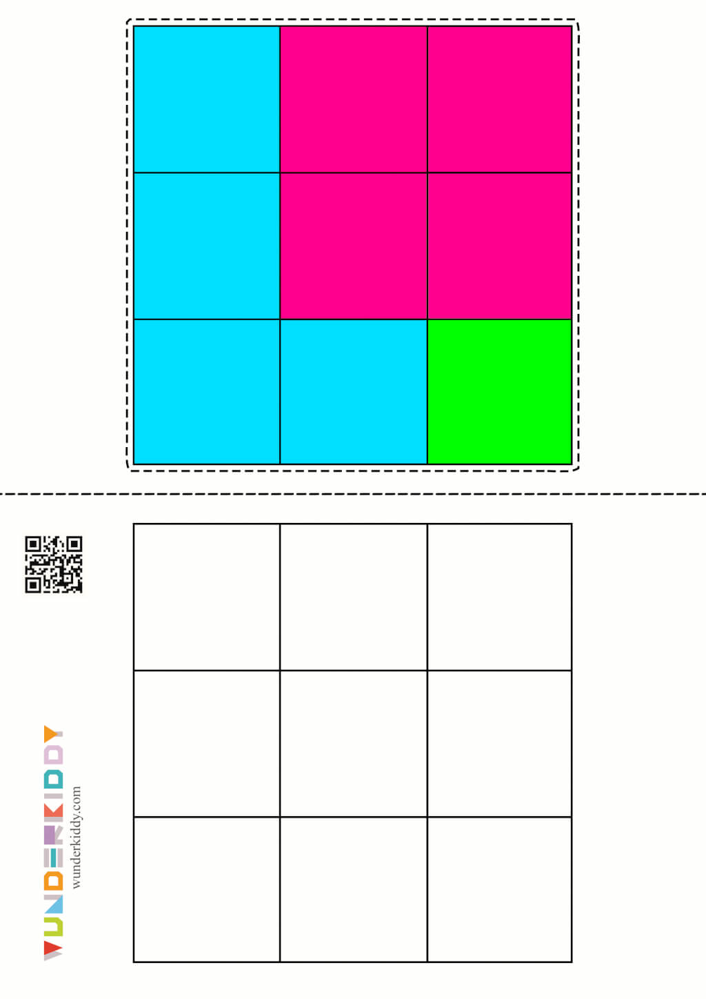Activity sheet «Color blocks» - Download or print for free