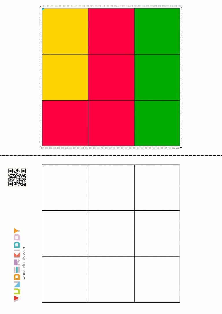 Activity sheet «Color blocks» - Download or print for free