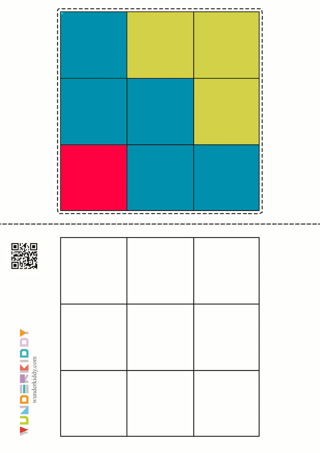 Activity sheet «Color blocks» - Download or print for free