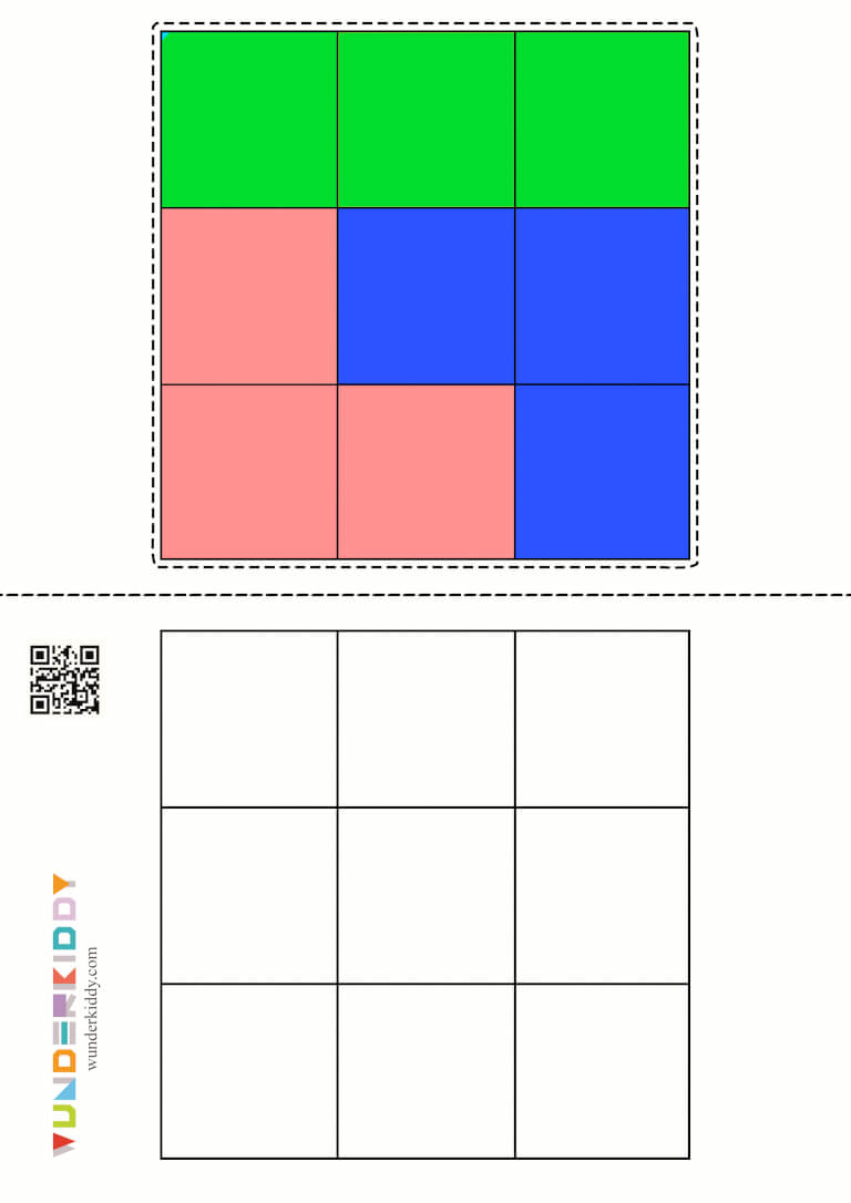 Activity sheet «Color blocks» - Download or print for free