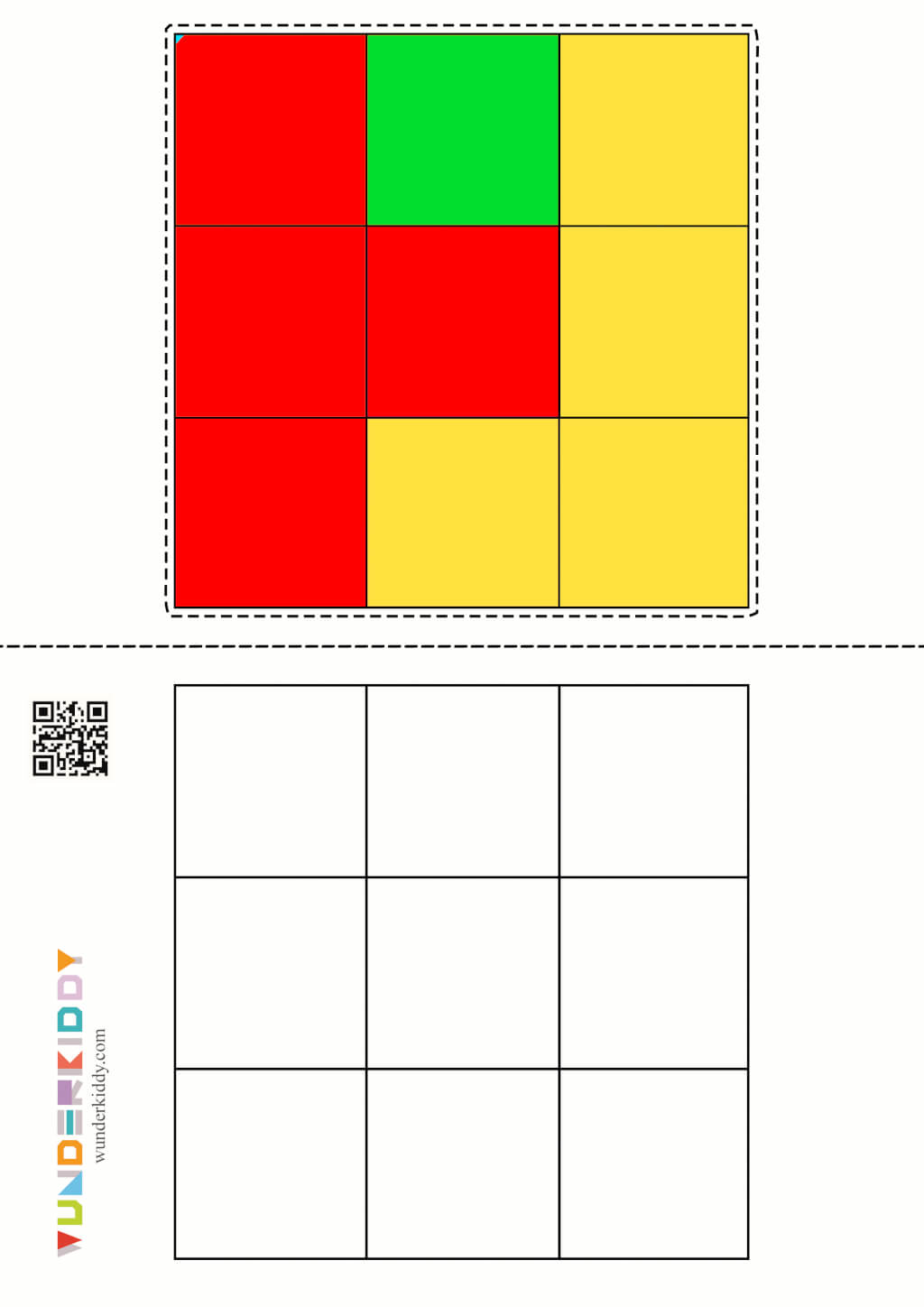 Activity sheet «Color blocks» - Download or print for free
