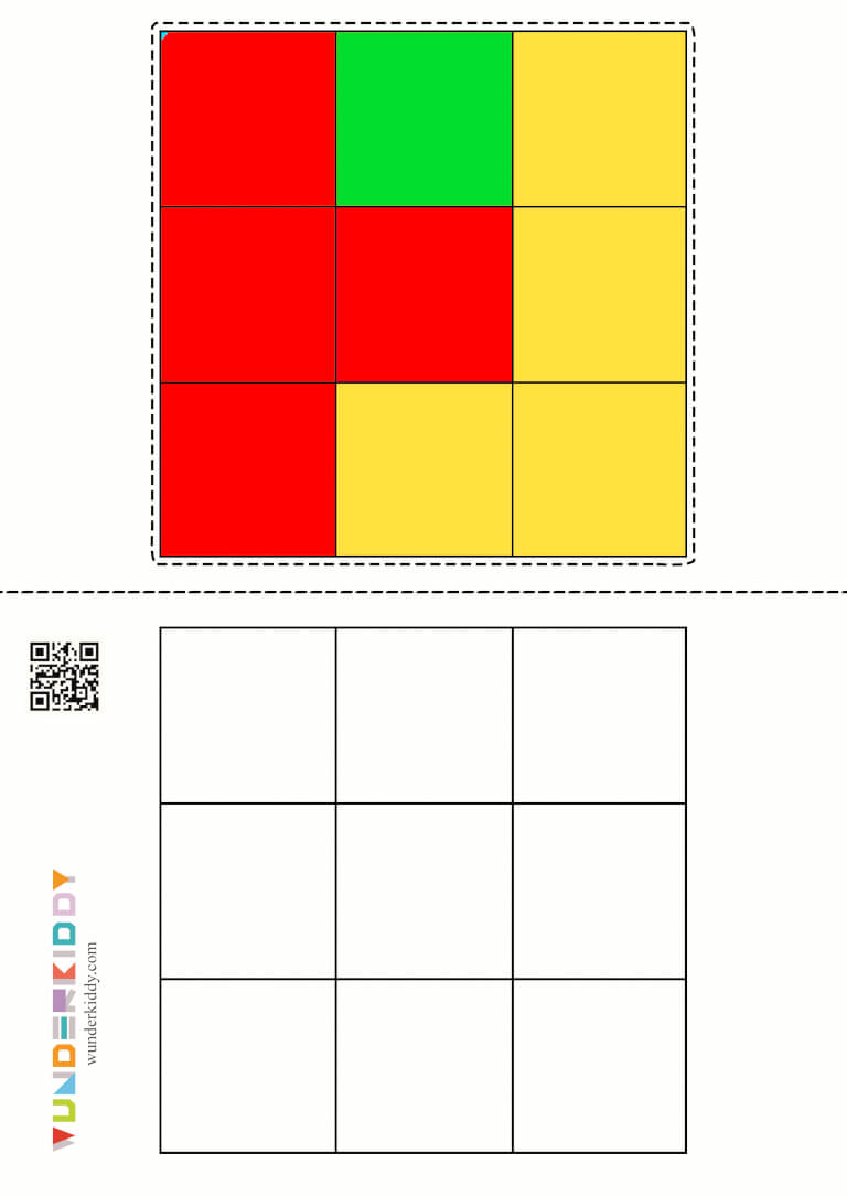 Activity sheet «Color blocks» - Download or print for free