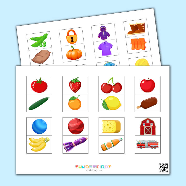 Activity sheet «Colored dominoes» - Download or print for free