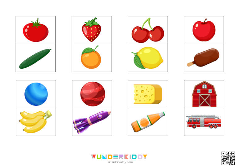 Activity sheet «Colored dominoes» - Download or print for free