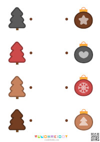 Activity sheet «Colorful Christmas Trees» – printable PDF