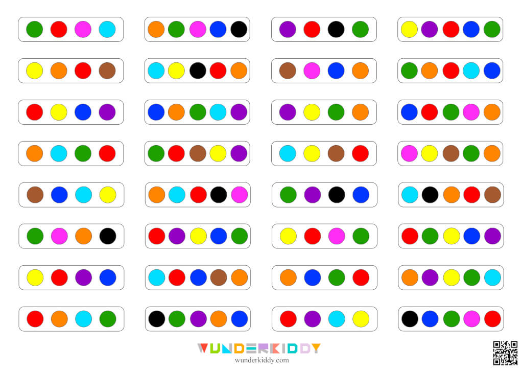 Activity sheet «Colorful circles» - Download or print for free