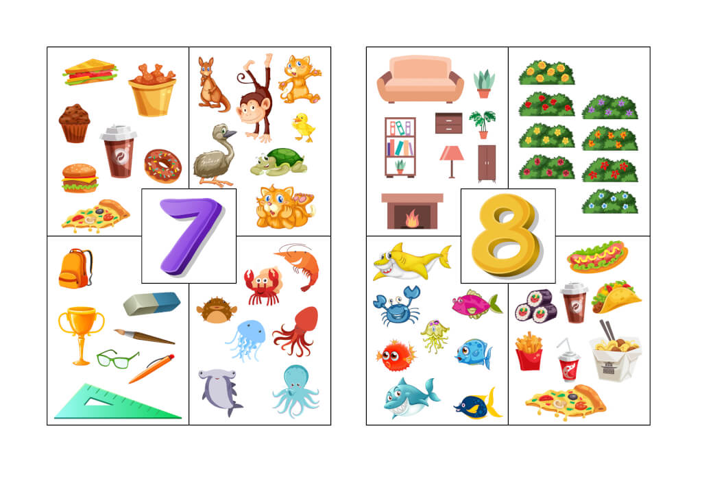Activity sheet «Count items up to 10» - Download or print for free