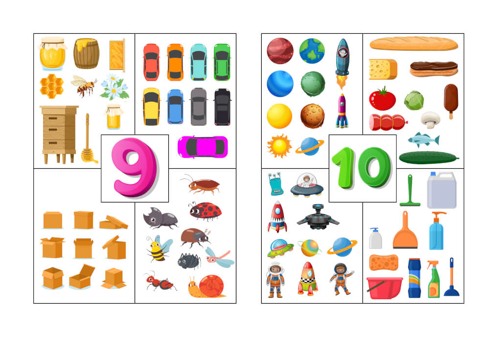Activity sheet «Count items up to 10» - Download or print for free