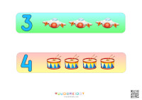 Flash cards «Count up to 10» - Download or print for free
