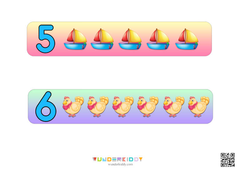 Flash cards «Count up to 10» - Download or print for free