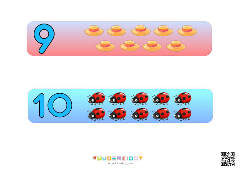 Flash cards «Count up to 10» - Download or print for free