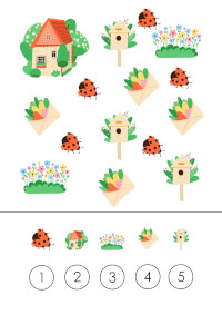 Worksheets «Count up to 5» - Download or print for free