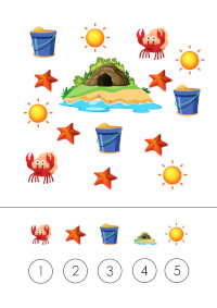 Worksheets «Count up to 5» - Download or print for free