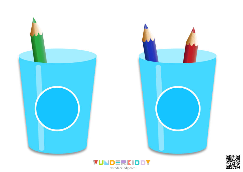 Activity sheet «Counting pencils» - Download or print for free