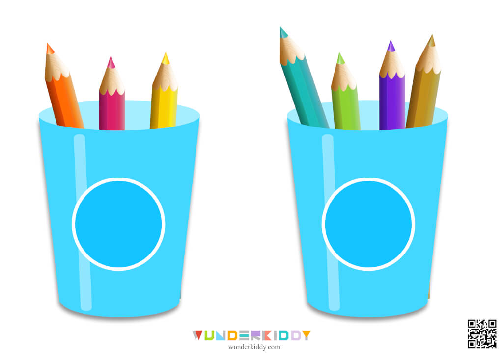 Activity sheet «Counting pencils» - Download or print for free