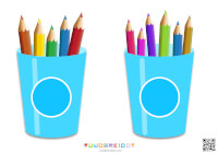 Activity sheet «Counting pencils» - Download or print for free