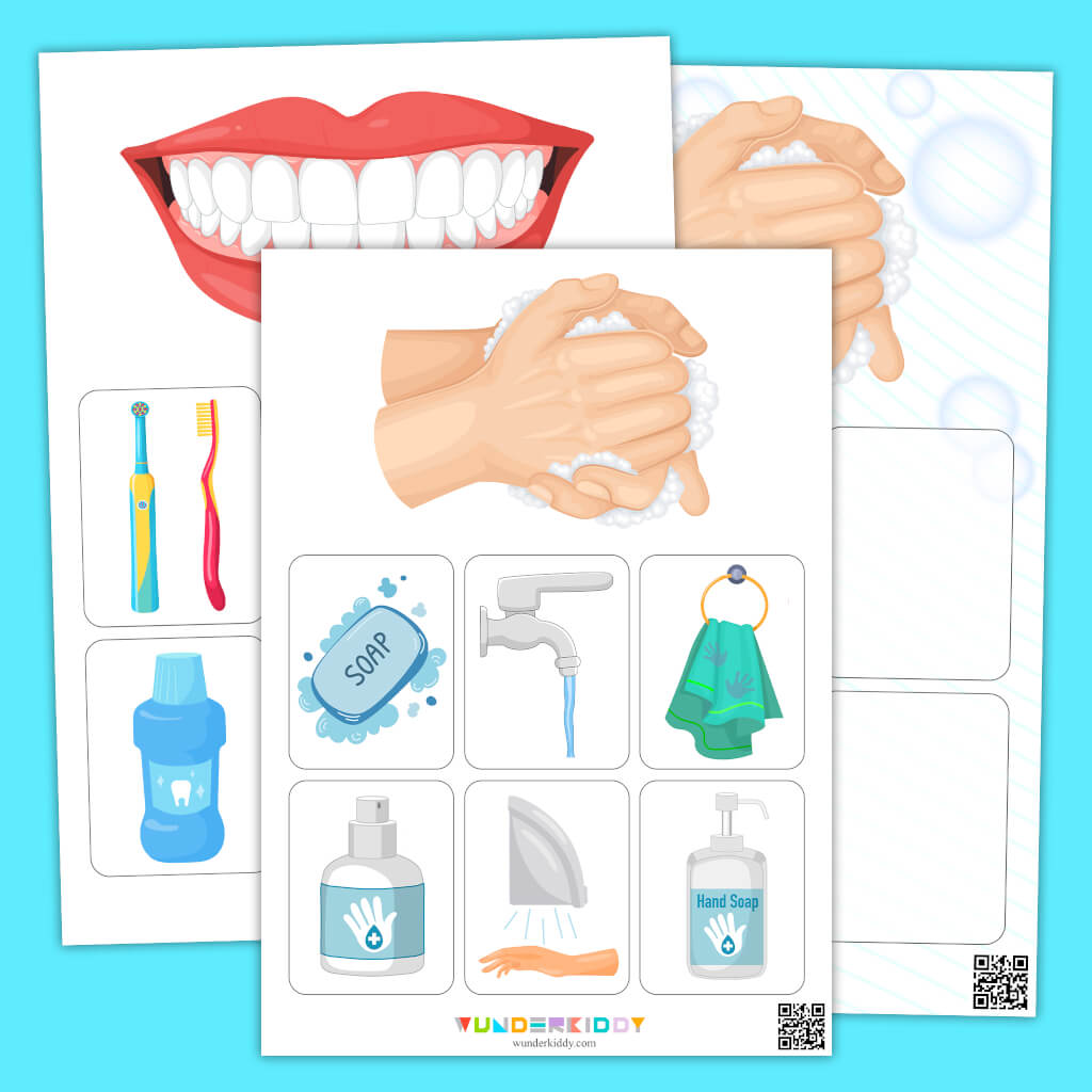 Printable Hand Washing or Toothbrushing Sorting Worksheet