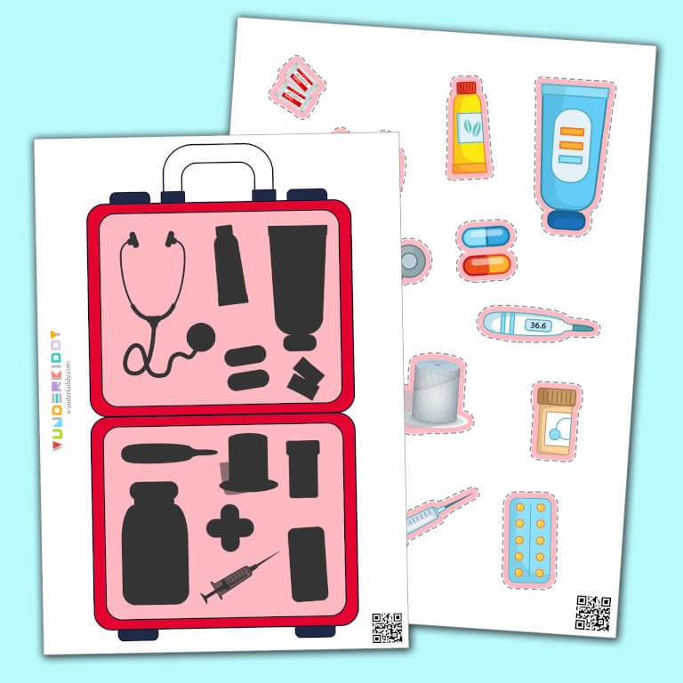Activity sheet «Doctor's suitcase» - Download or print for free